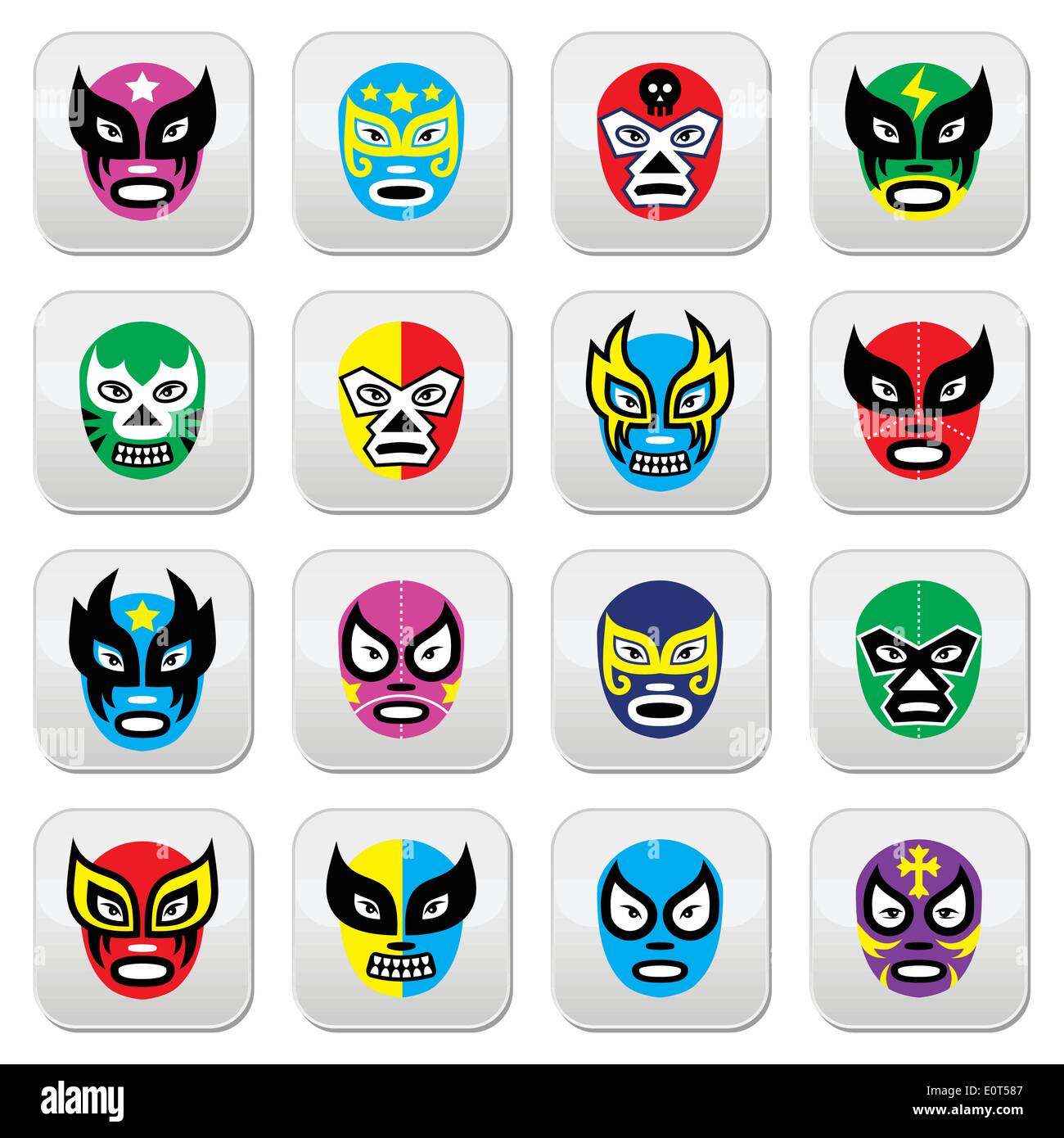 Lucha libre mexican wrestling masks hi-res stock photography and images ...