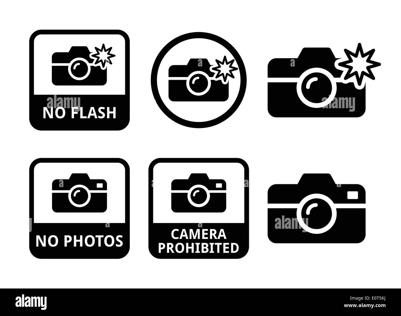 No flash photos Stock Vector Images - Alamy