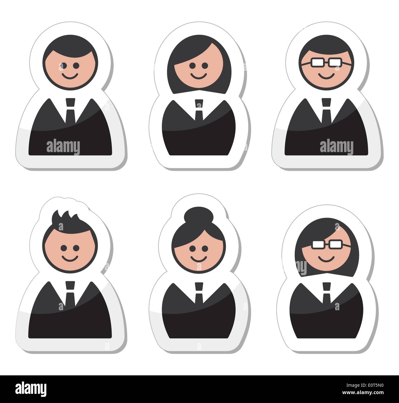 Business people icons set - labels Stock Vector Image & Art - Alamy Business people icons set - labels Stock Vector Image & Art - Alamy