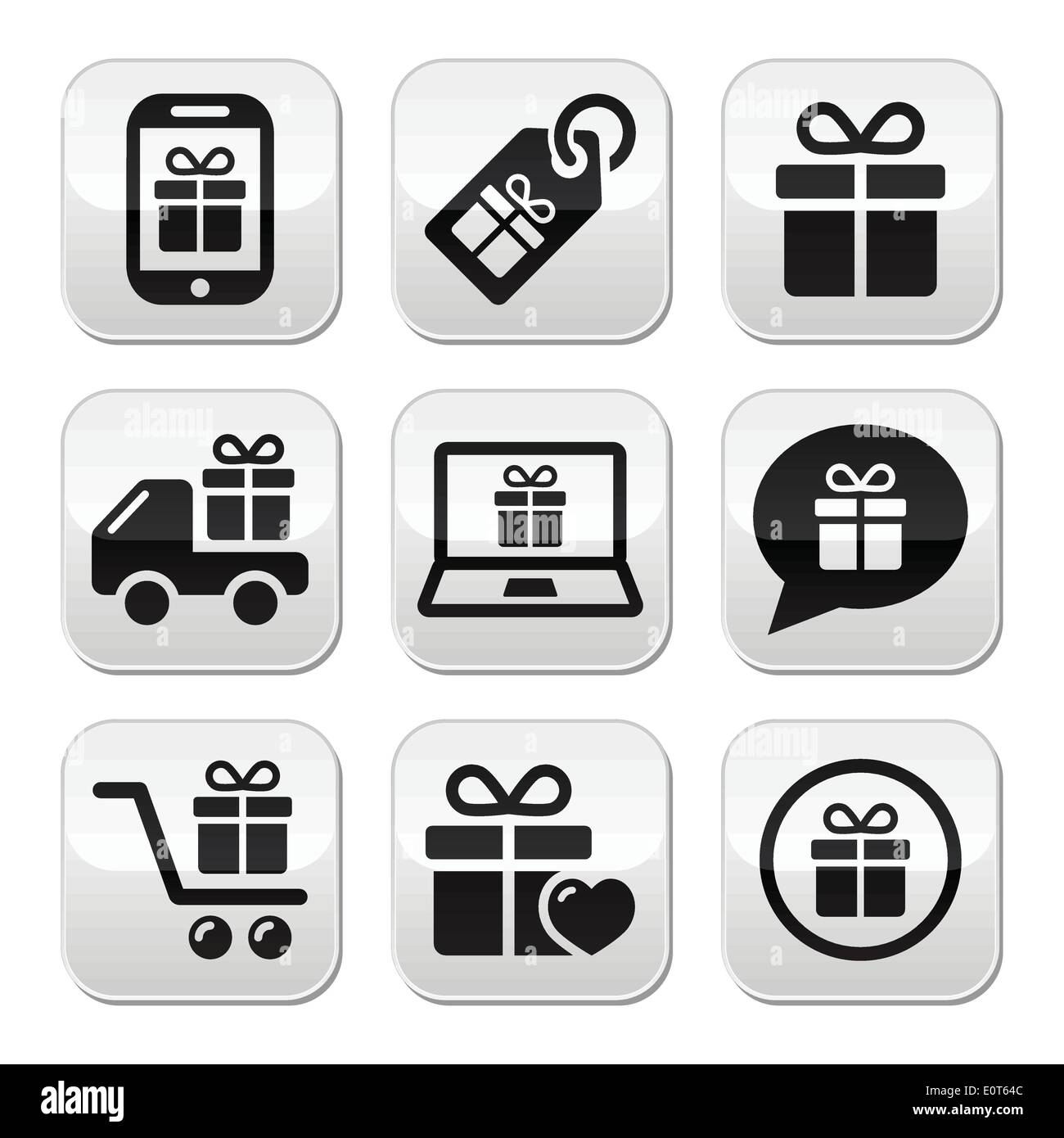 Shopping set Stock Vector Images - Alamy
