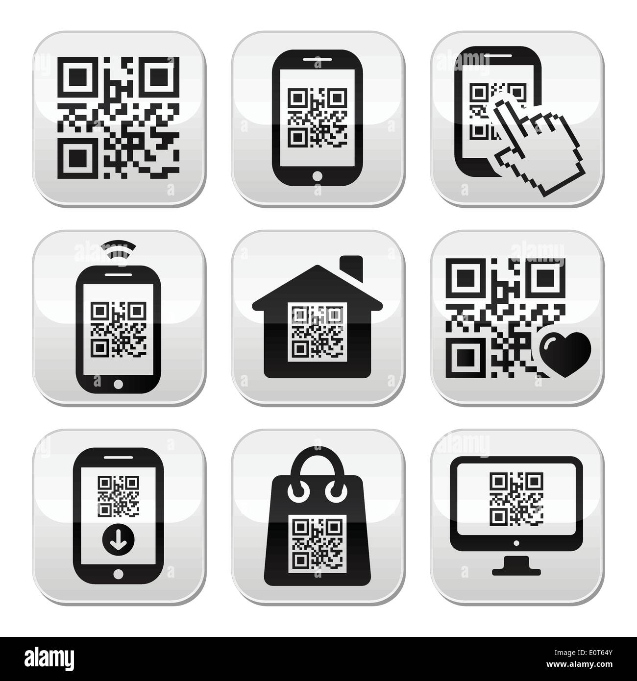 Mobile code Cut Out Stock Images & Pictures - Alamy