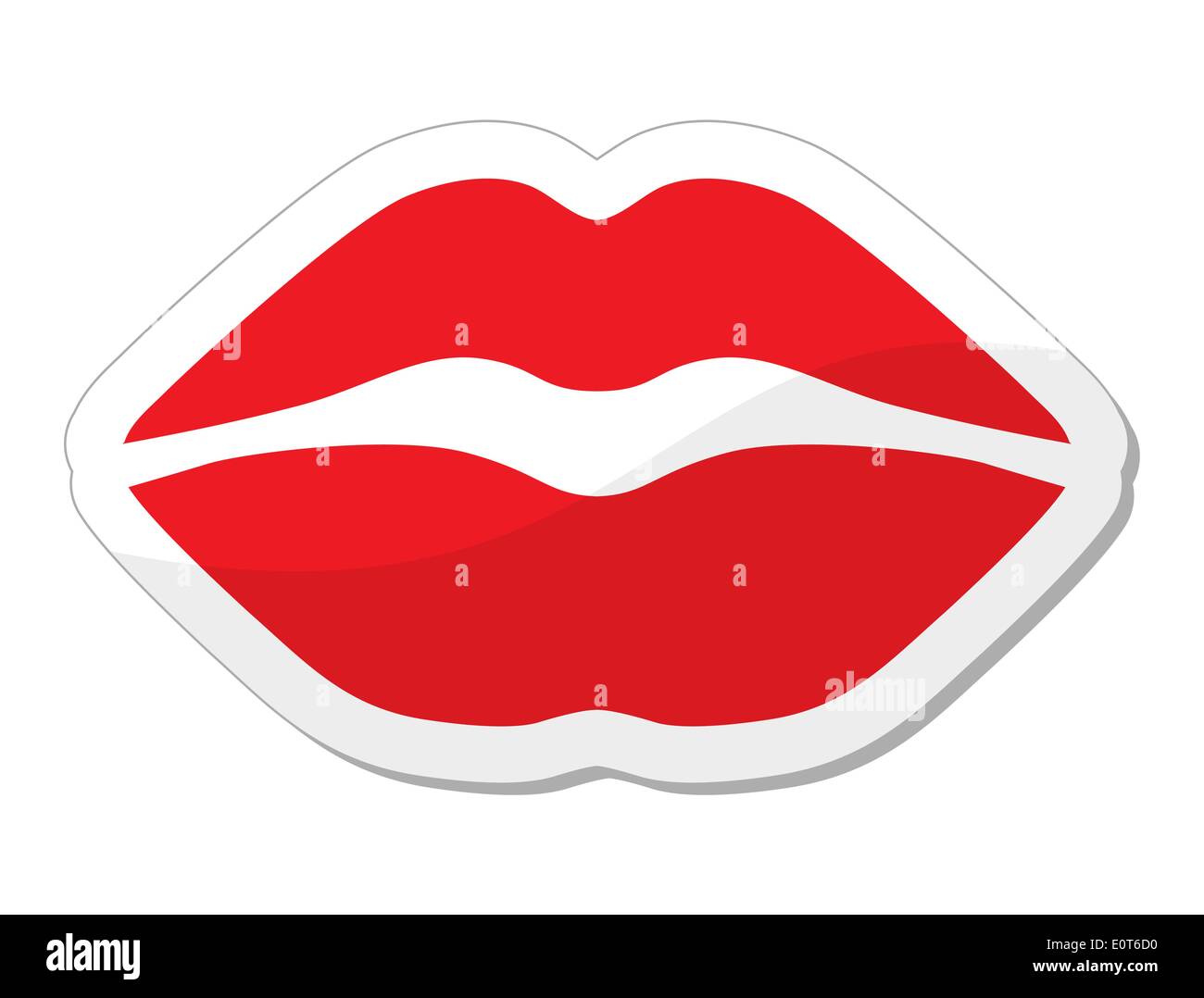 Red lips set Stock Vector Image & Art - Alamy