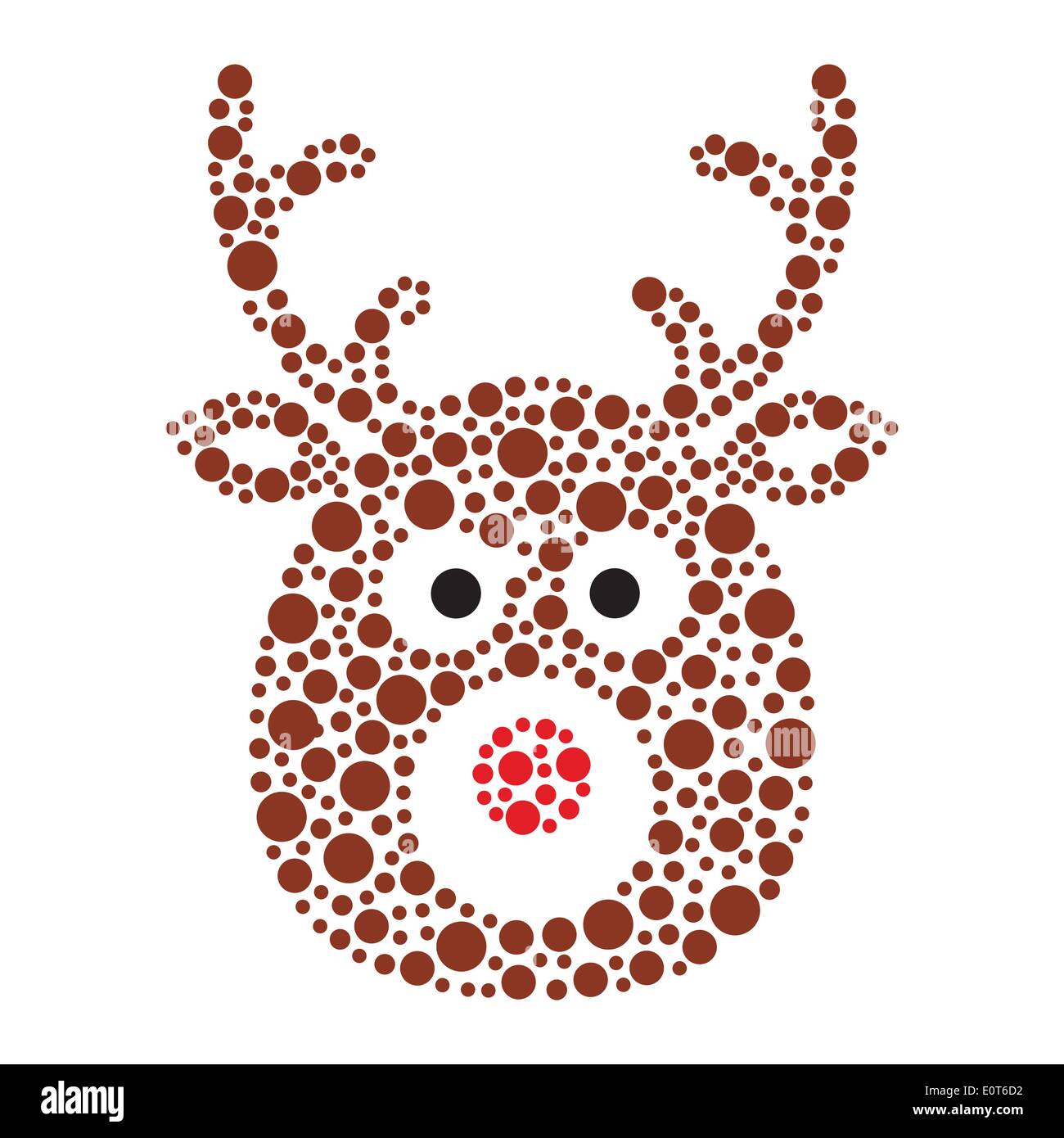Rudolf reindeer sleigh Stock Vector Images - Alamy