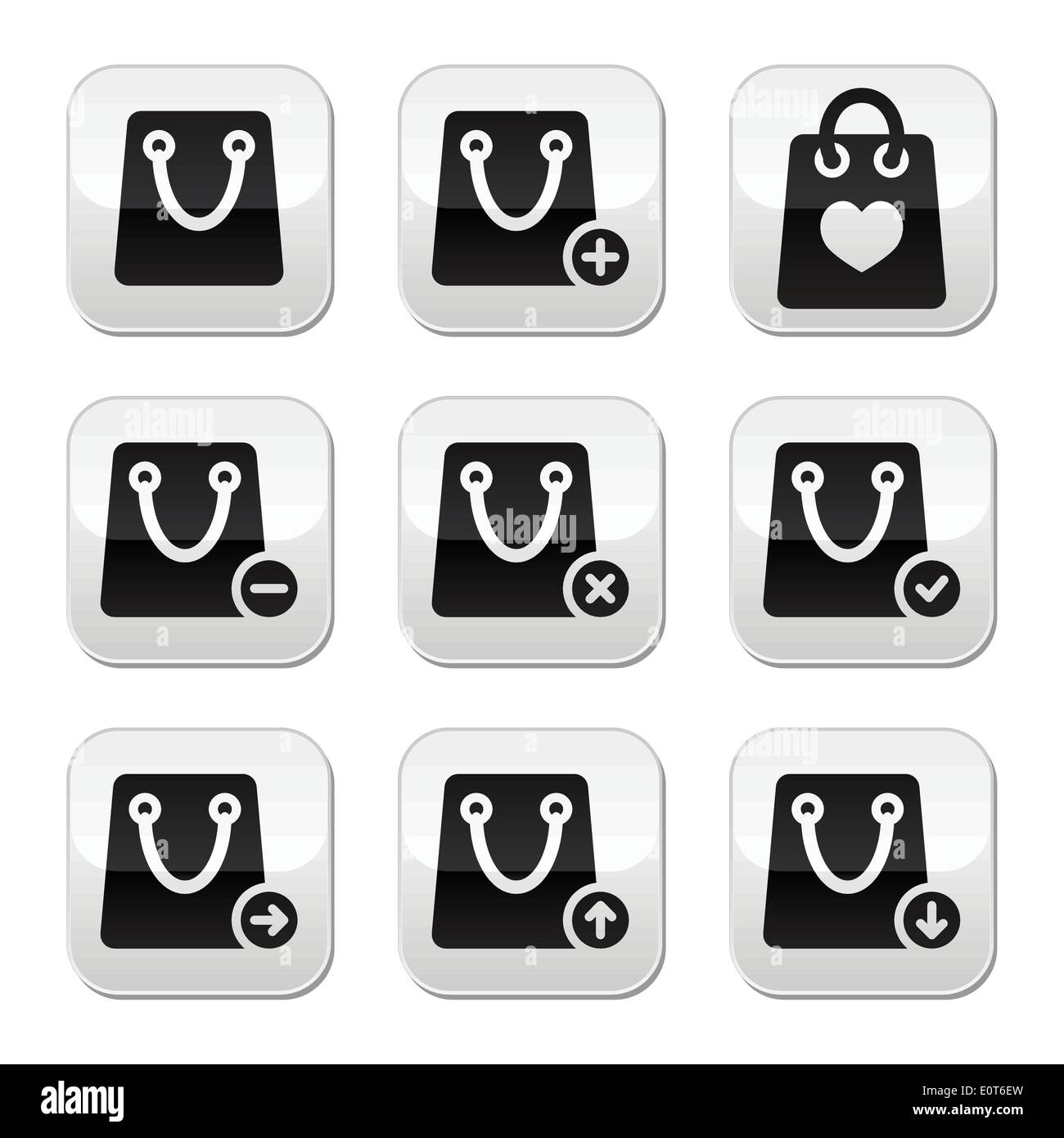 Shopping bag vector hi-res stock photography and images - Alamy