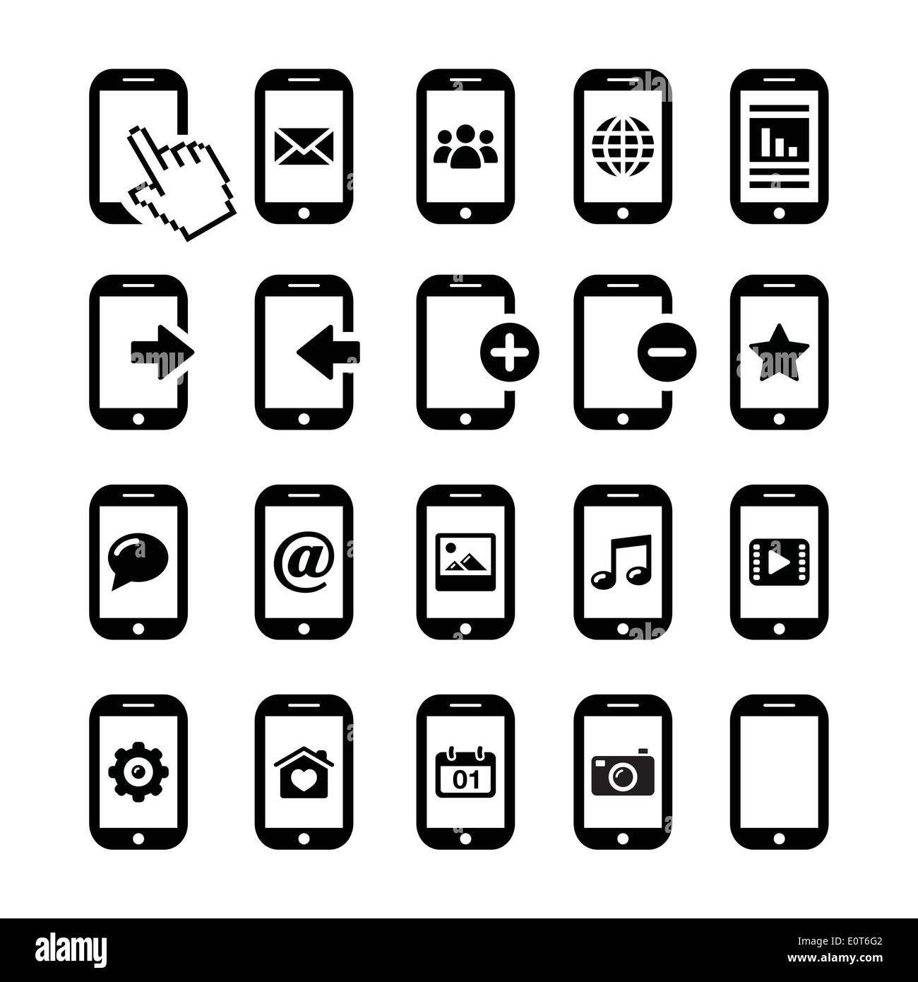 Use cell phone Stock Vector Images - Alamy