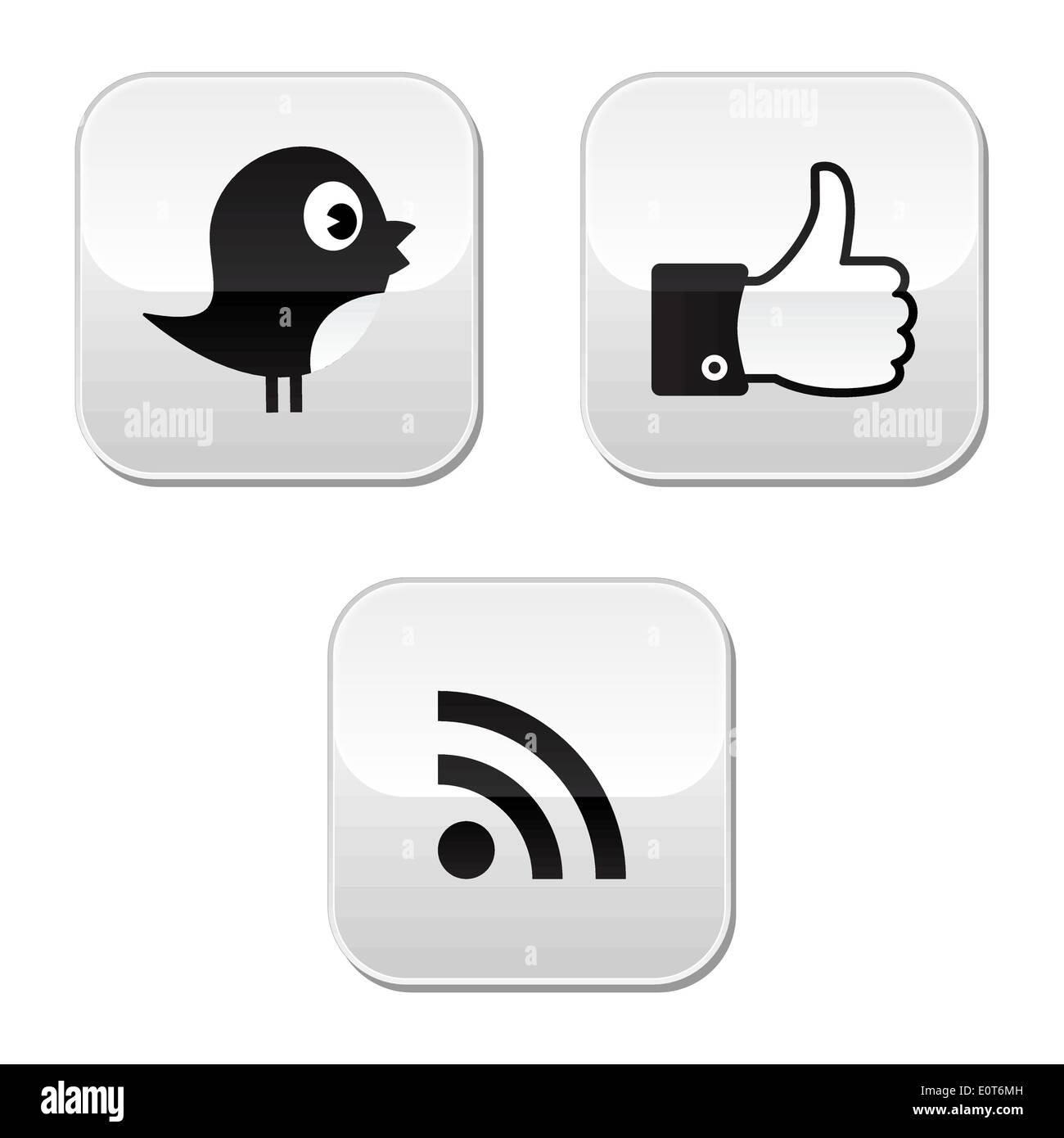 Black Twitter Button