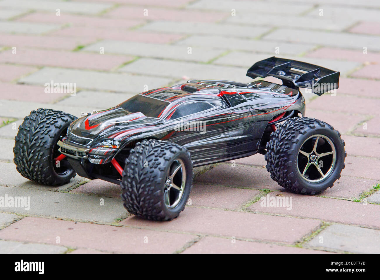Radio controlled sport car on the pavement Stock Photo - Alamy