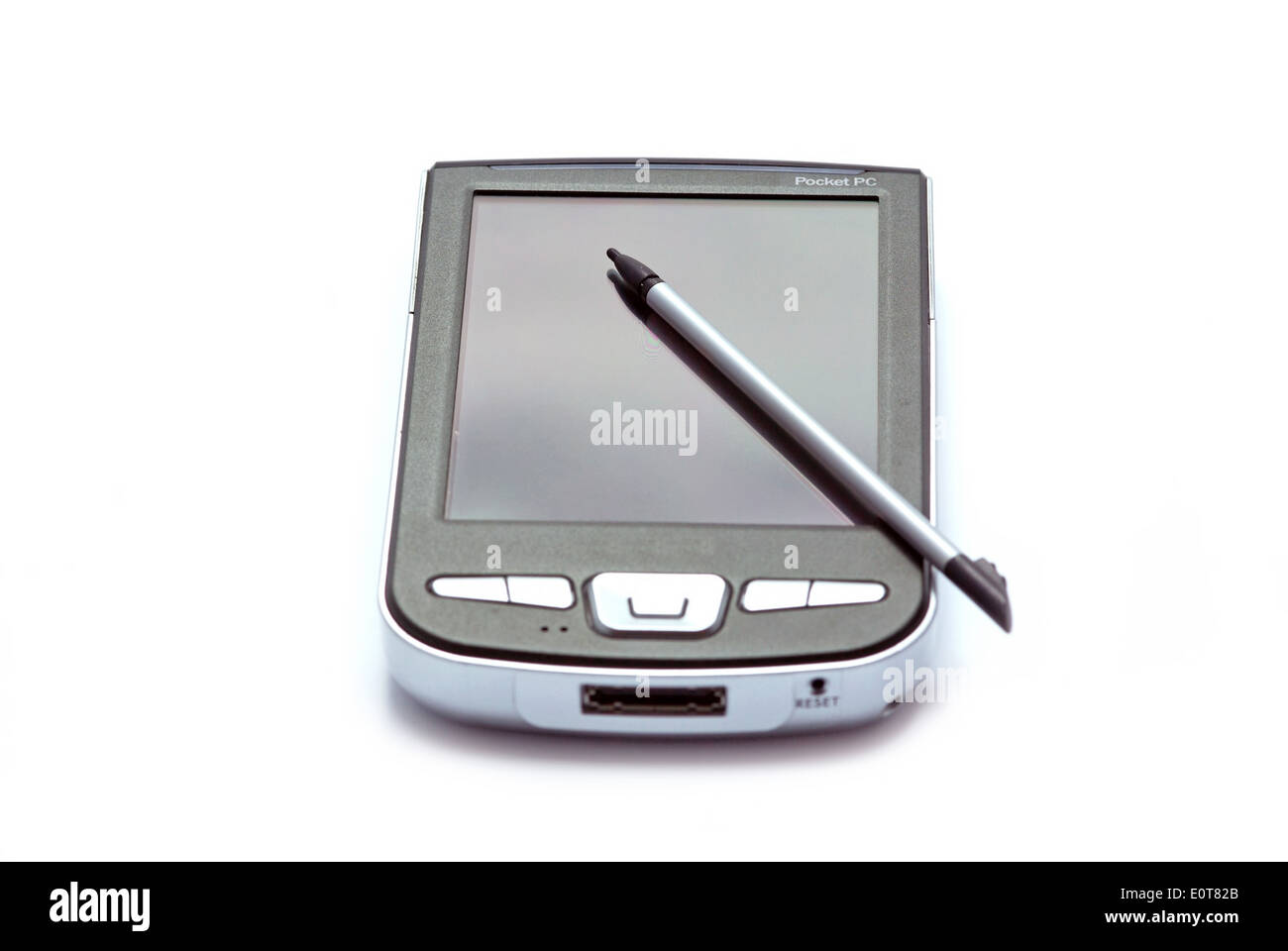 PDA phone with stylus isolated on white Stock Photo - Alamy