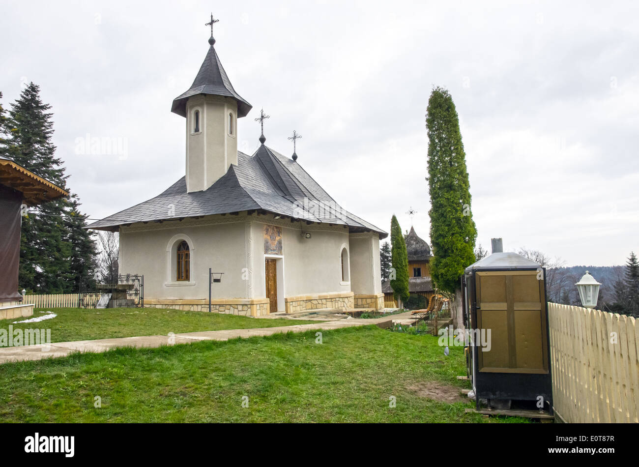 Small orthodox church on the hill, Romania Stock Photo - Alamy