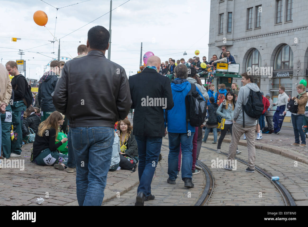 May Day Eve Celebration in Helsinki Finland 2014 Stock Photo - Alamy