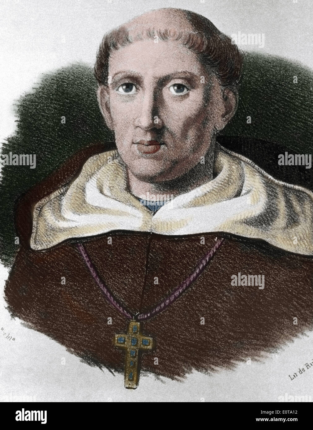 Melchior Cano (1509-1560). Spanish Scholastic theologian. Engraving ...