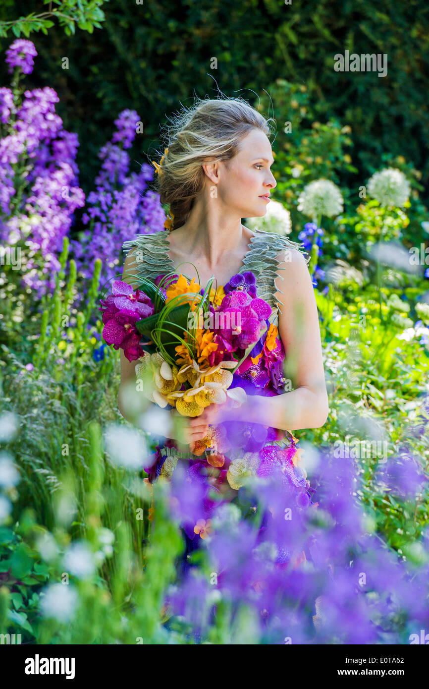 Nina Schubert on the M&G Garden. The Chelsea Flower Show 2014. The ...