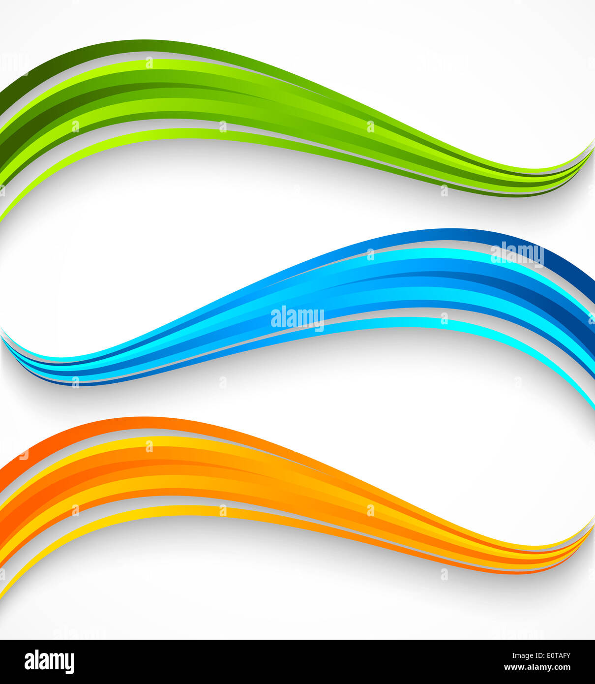 Set of wavy colorful banners. Header design. Template for web. Vector ...