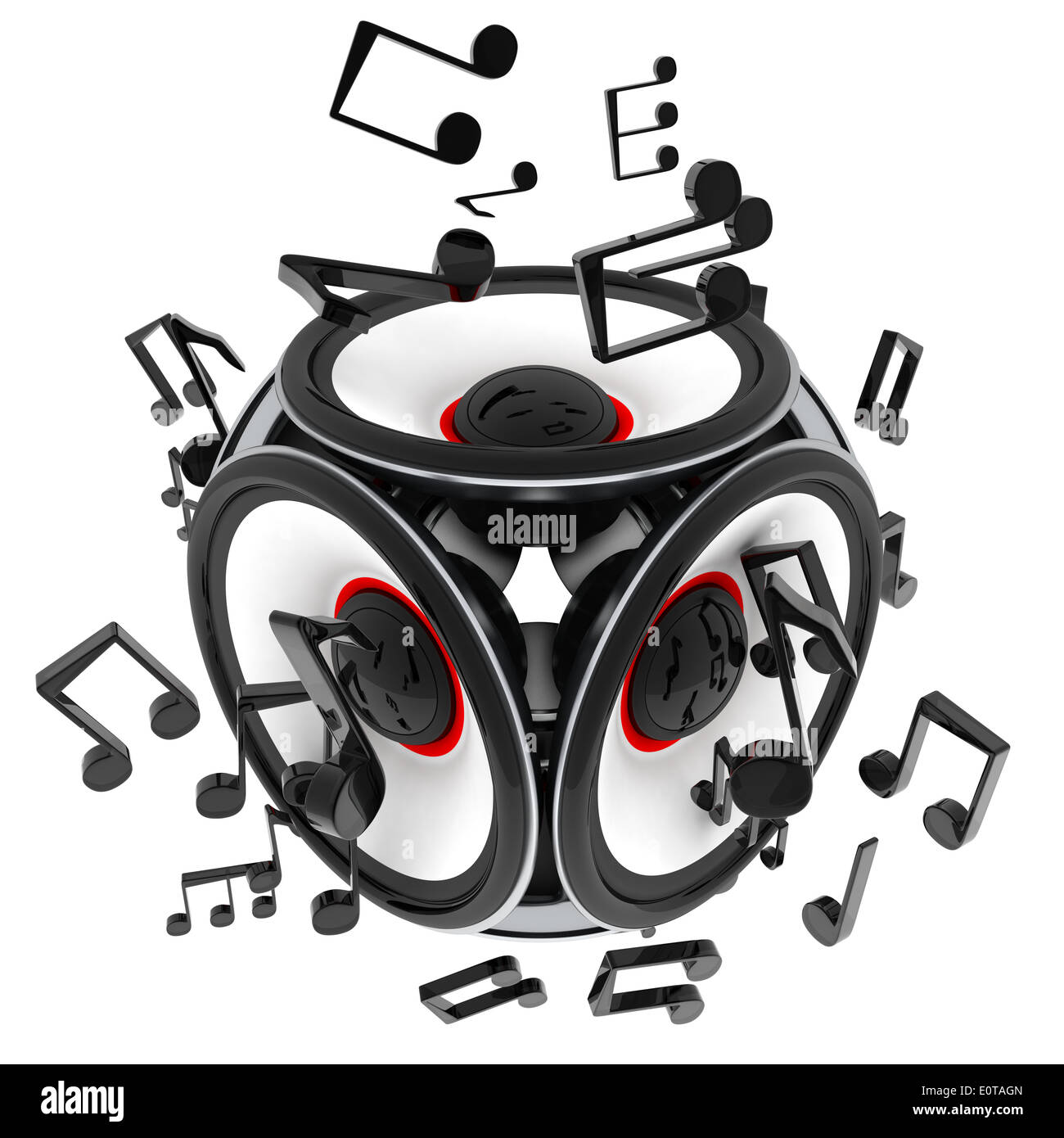 Abstract Speakers (done in 3d, isolated Stock Photo - Alamy