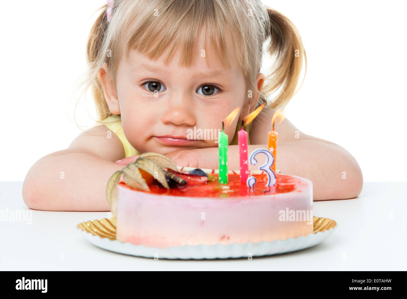 Birthday cake kid hi-res stock photography and images - Alamy