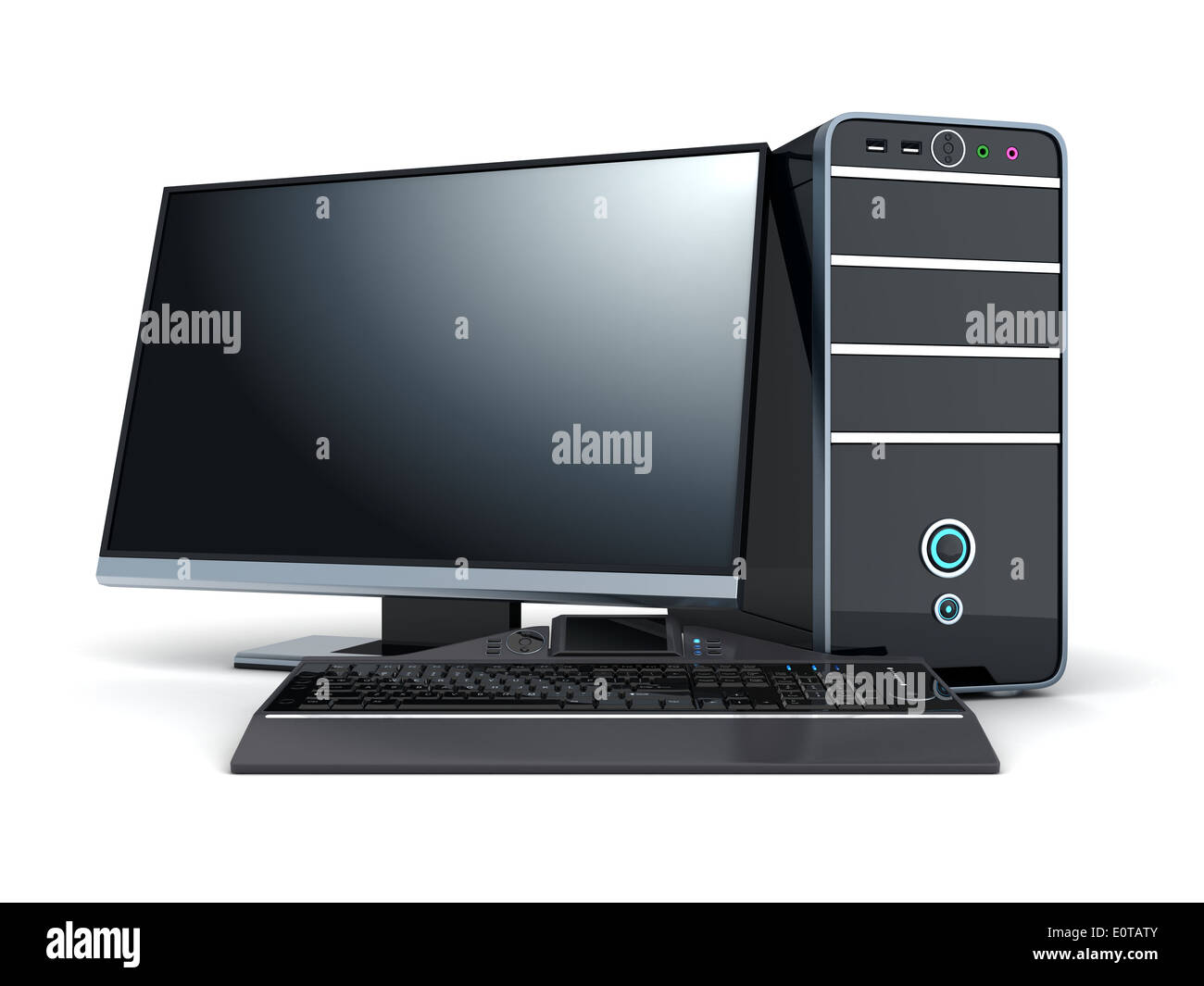 A modern, powerful computer (done in 3d Stock Photo - Alamy