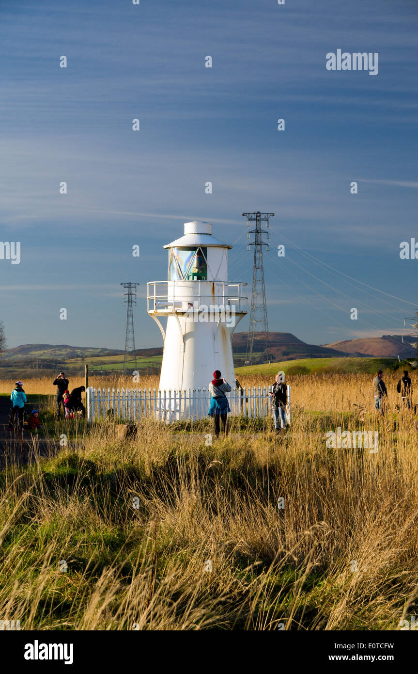 Usk East Lighthouse built in 1893 by Trinity House, Newport, South ...