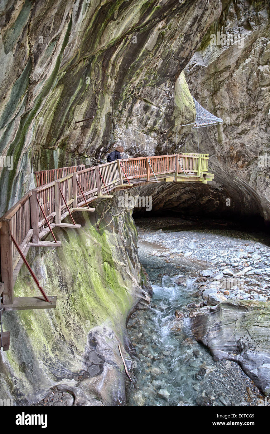 Gorges du Trient at Vernayaz Valais Switzerland Stock Photo - Alamy