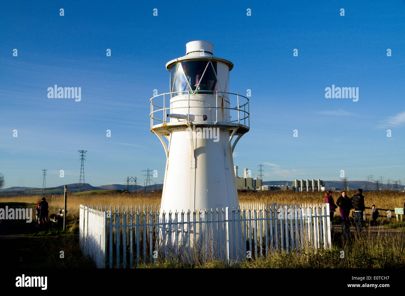 Usk East Lighthouse built in 1893 by Trinity House, Newport, South ...