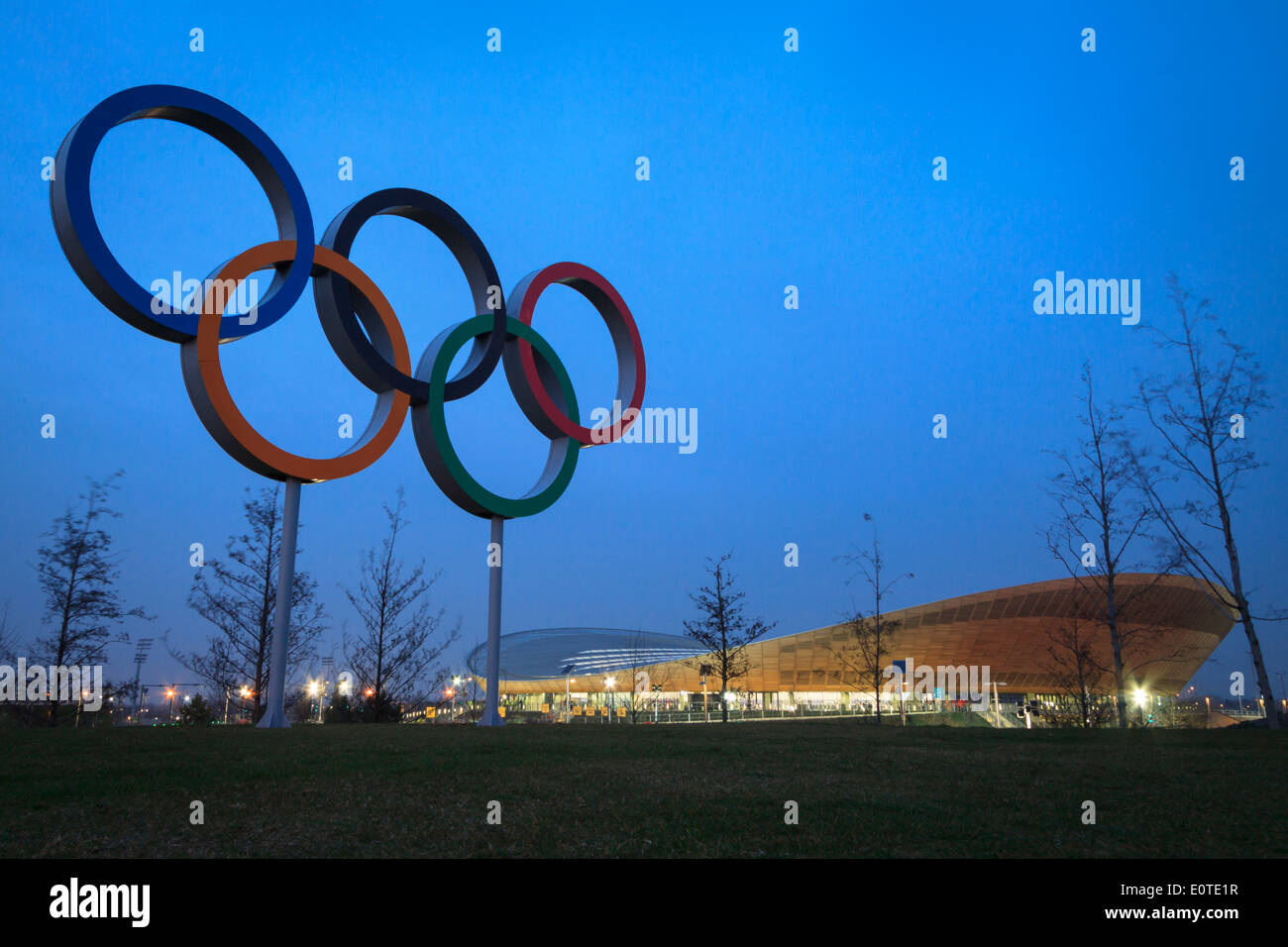 The Olympic Rings and the Olympic Velodrome, in the Queen Elizabeth ...