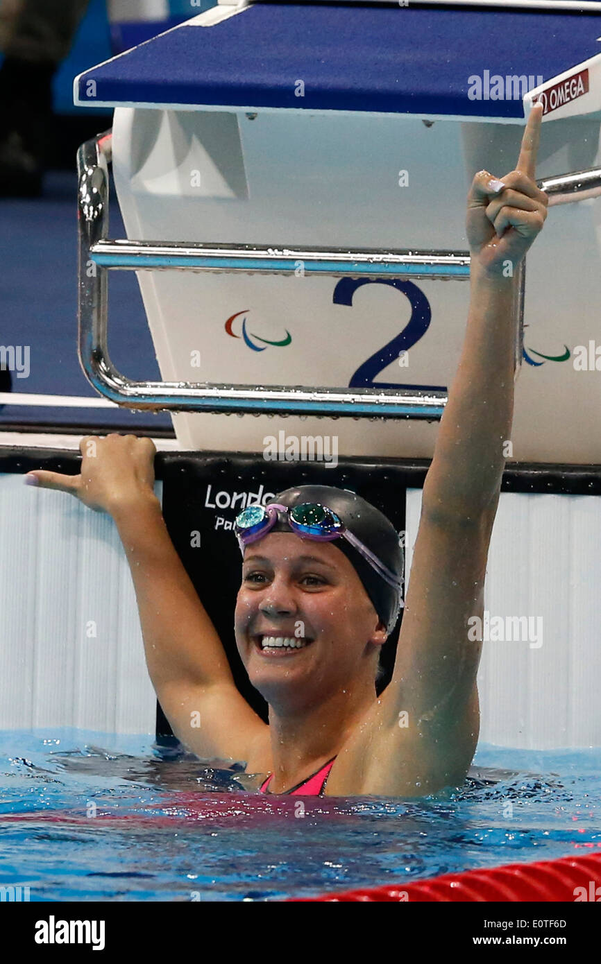 Mallory Weggemann of the United States of America celebrates winning ...