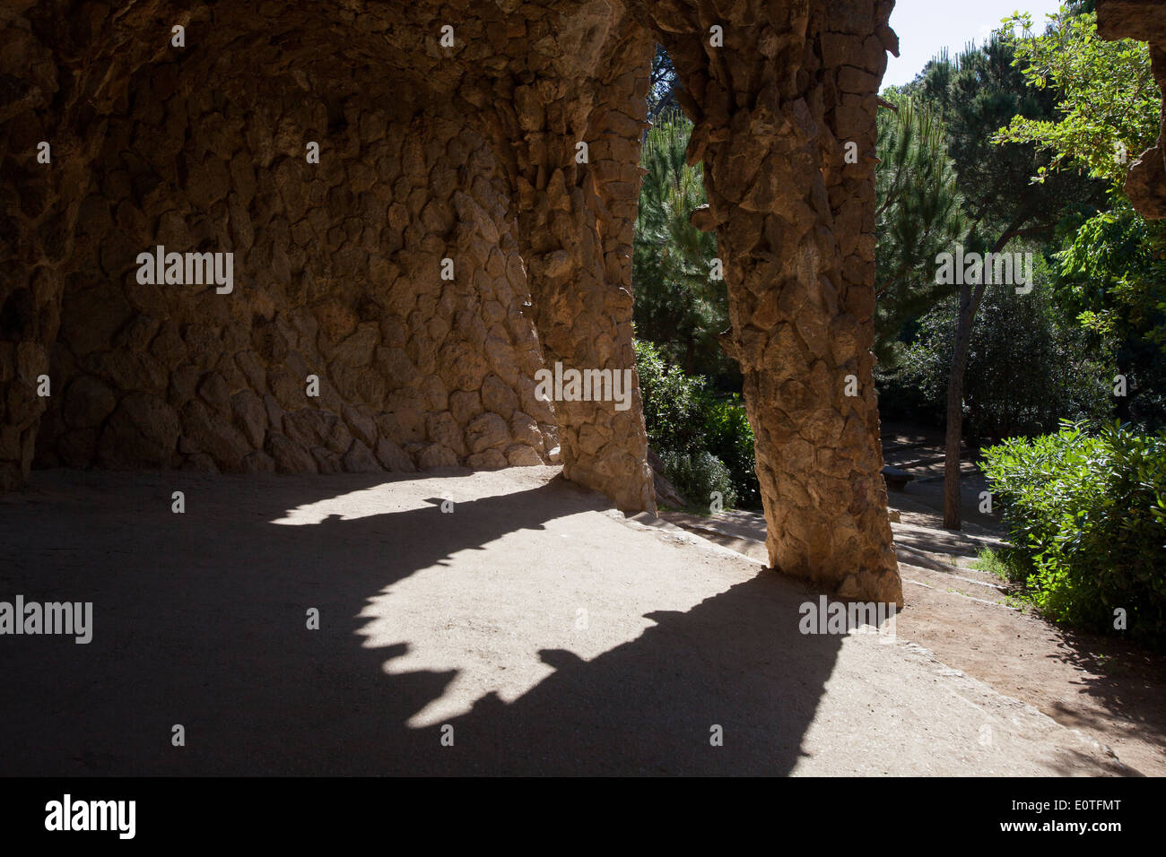 Parc guell columns hi-res stock photography and images - Alamy