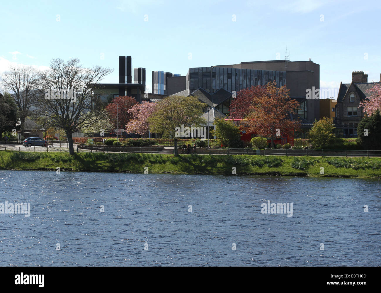 Eden court theatre and cinema and River Ness Inverness Scotland May ...