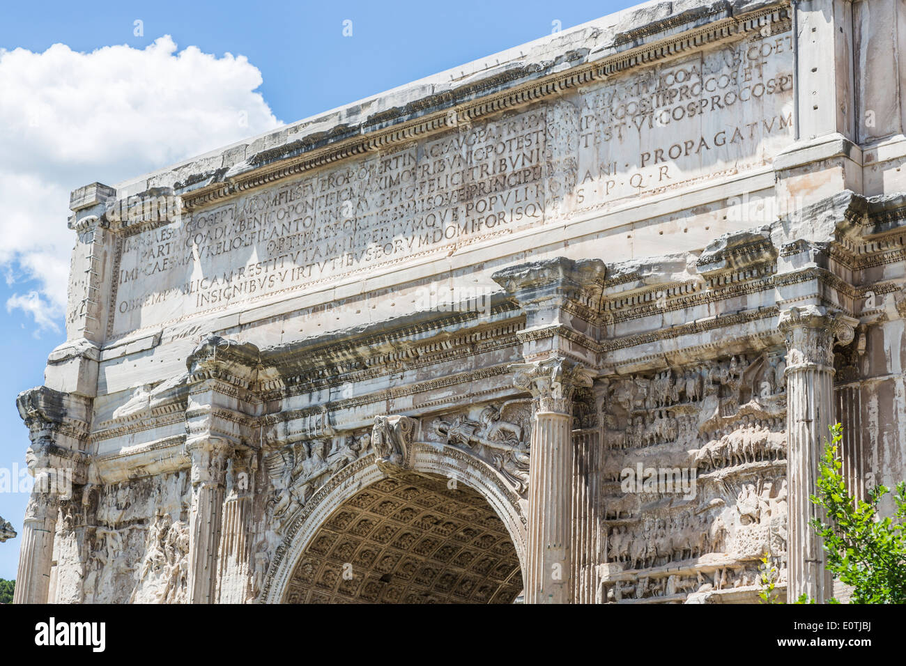 The Forum, Rome: Arch of Septimius Severus, commemorating Parthian ...