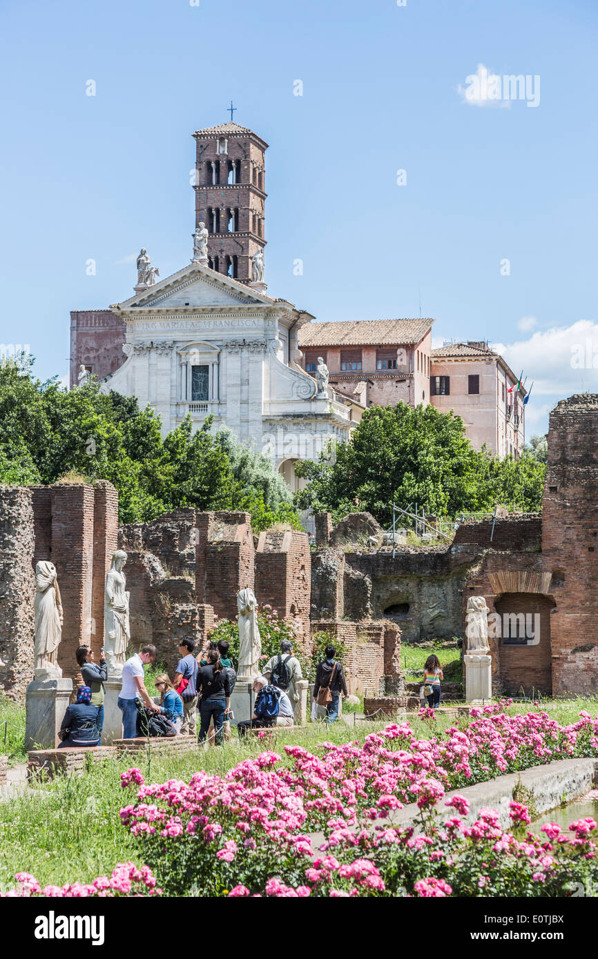 The Forum, Rome: House of the Vestal Virgins (Atrium Vestae) and ...