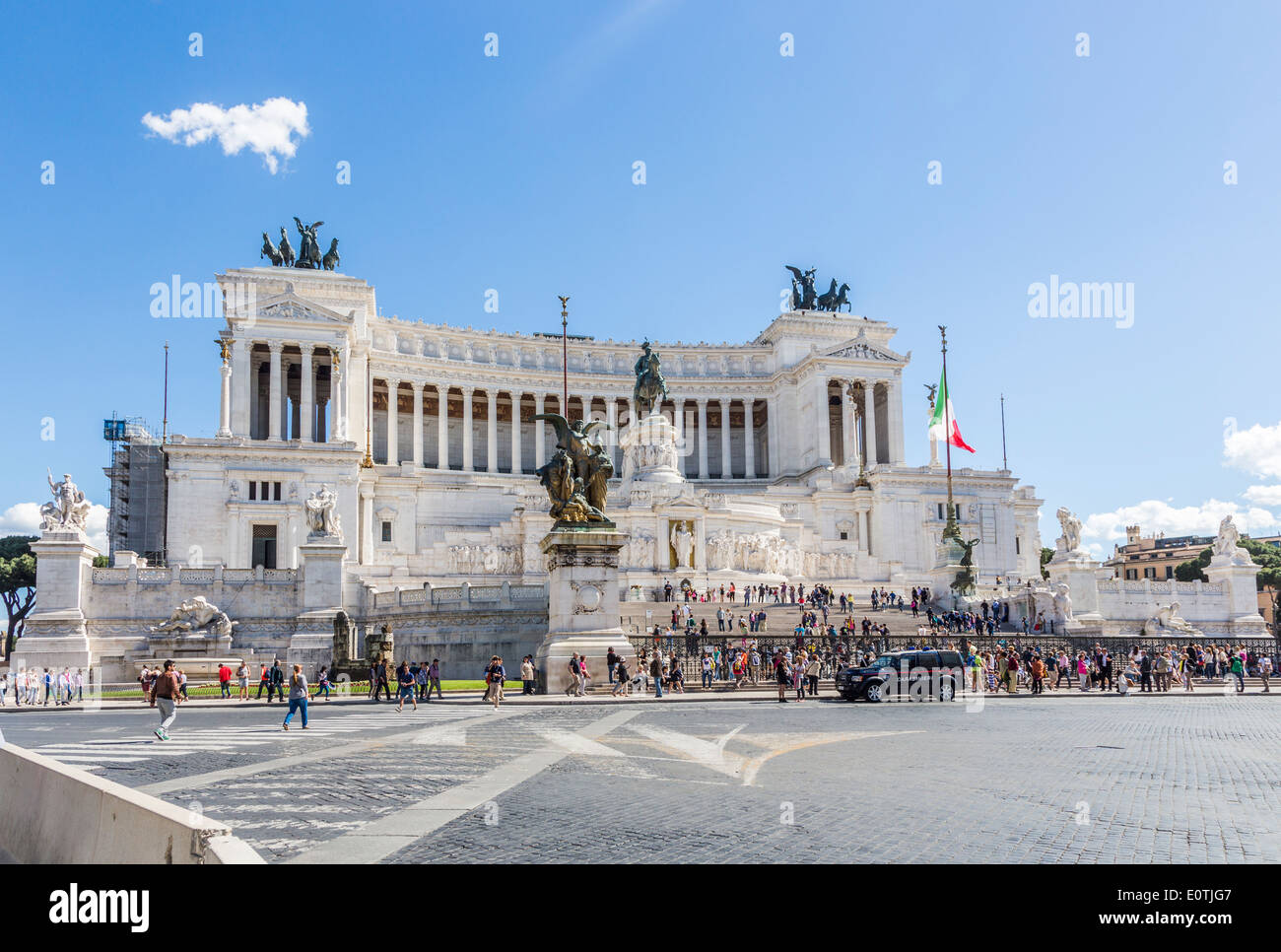 Sightseeing: view of historic building monument, the Altare della ...