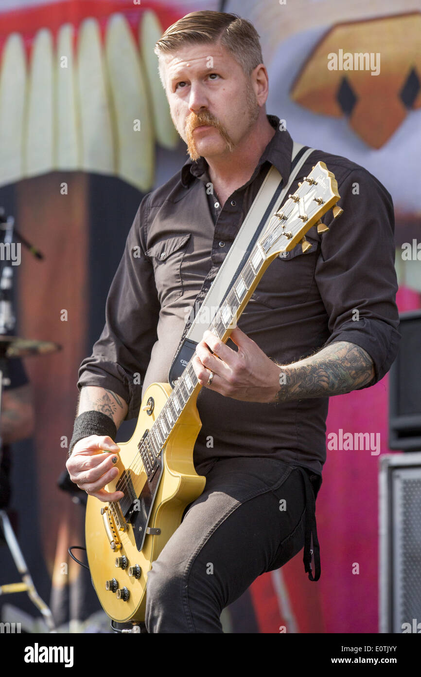 Columbus, Ohio, USA. 18th May, 2014. Guitarist BILL KELLIHER of ...
