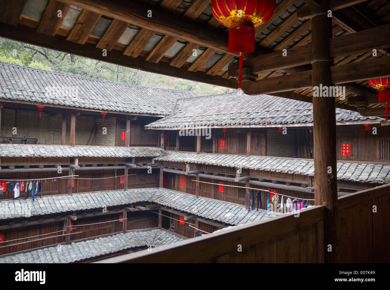 traditional hakka earthen houses in fujian province, china. classified ...