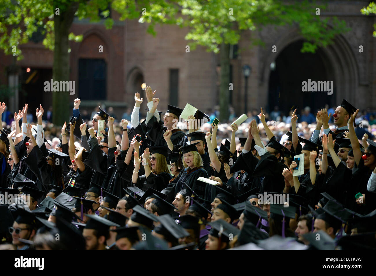 New Haven, USA. 19th May, 2014. Students of Yale University attend the ...