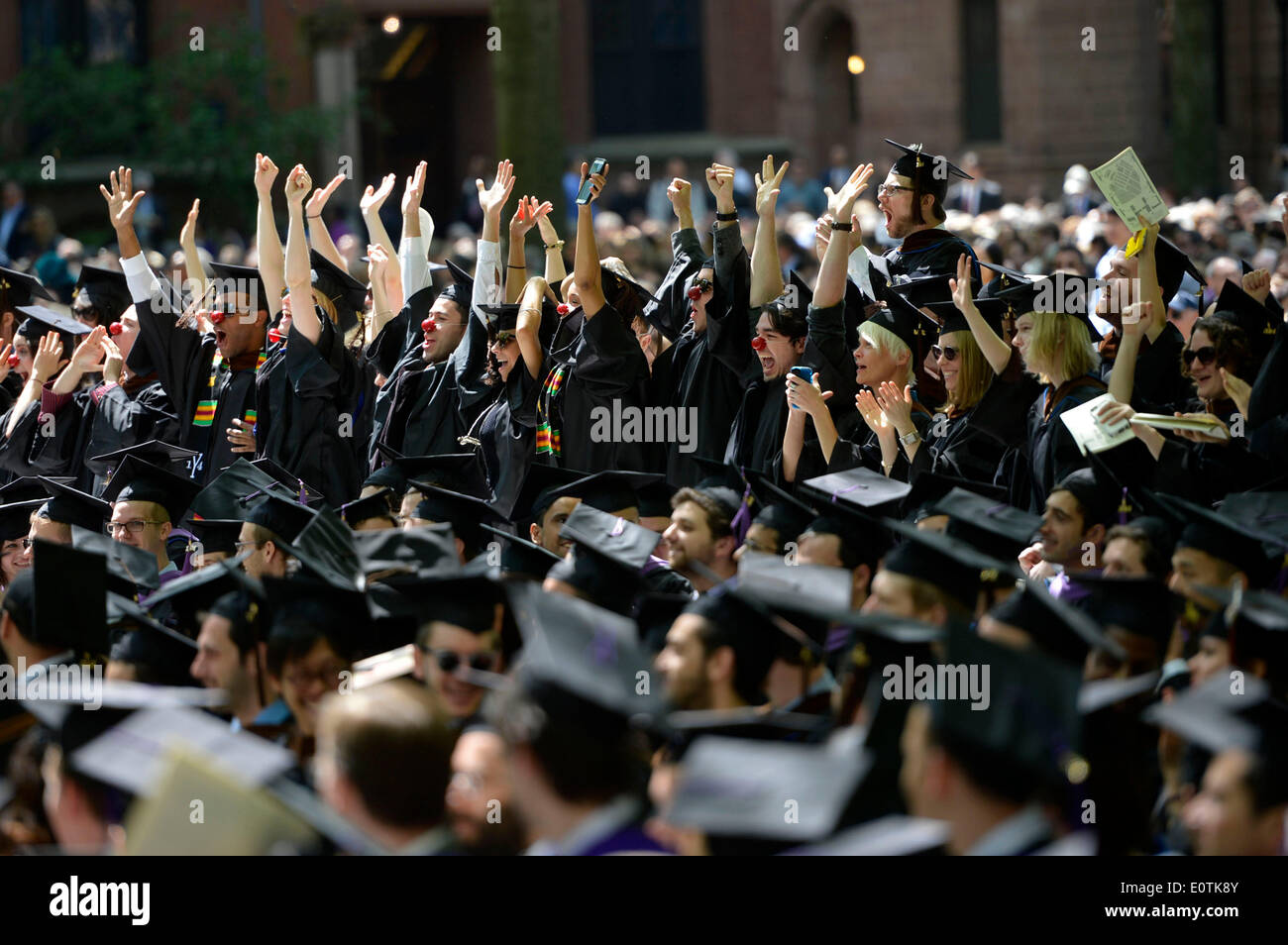 New Haven, USA. 19th May, 2014. Students of Yale University attend the ...