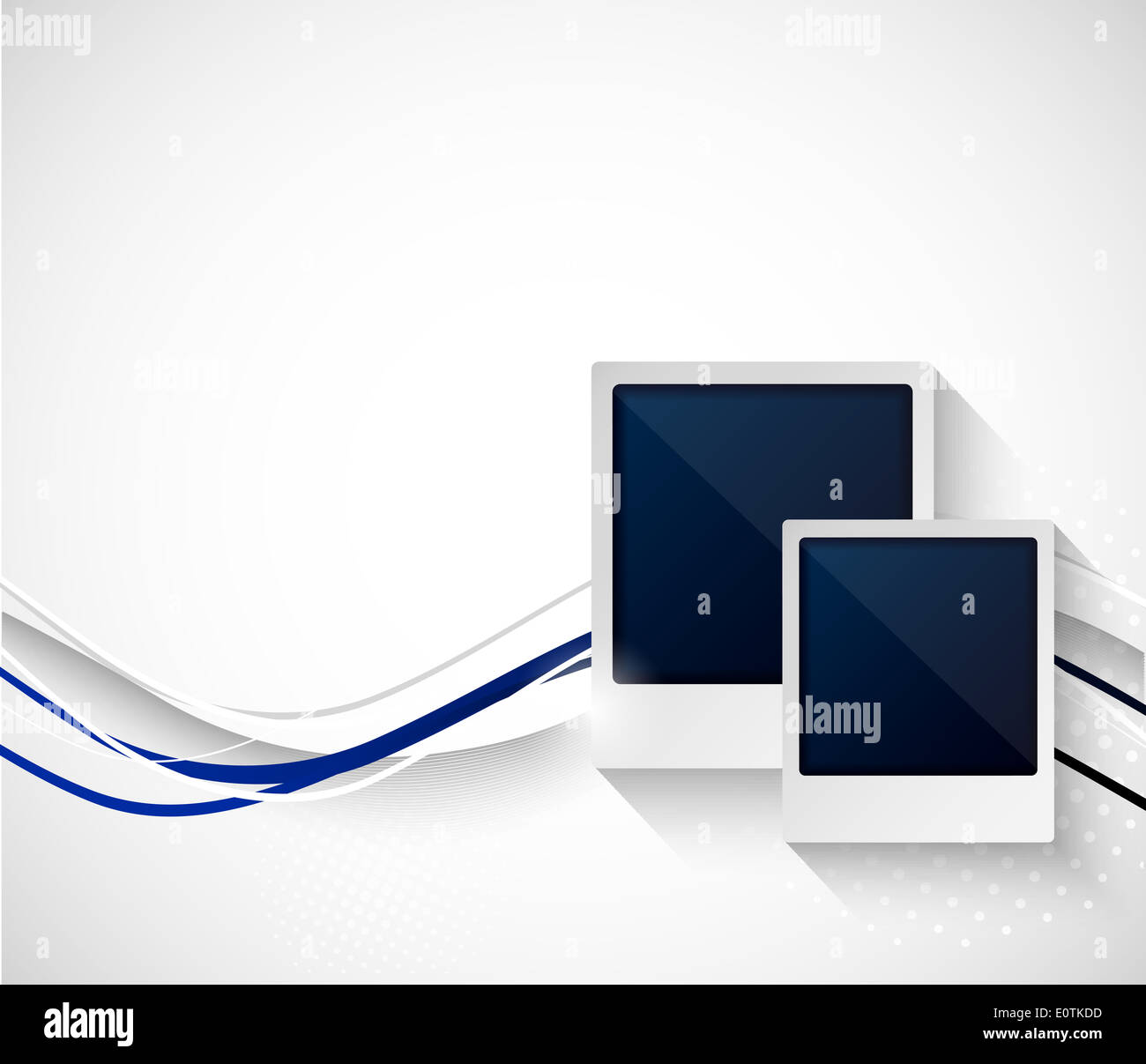 Two photo frame on wavy background Stock Photo - Alamy