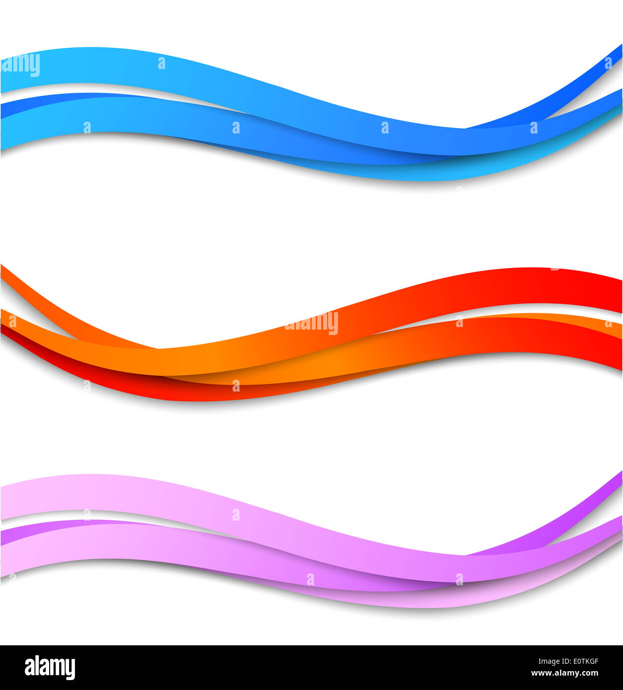 Set of striped banners Stock Photo - Alamy