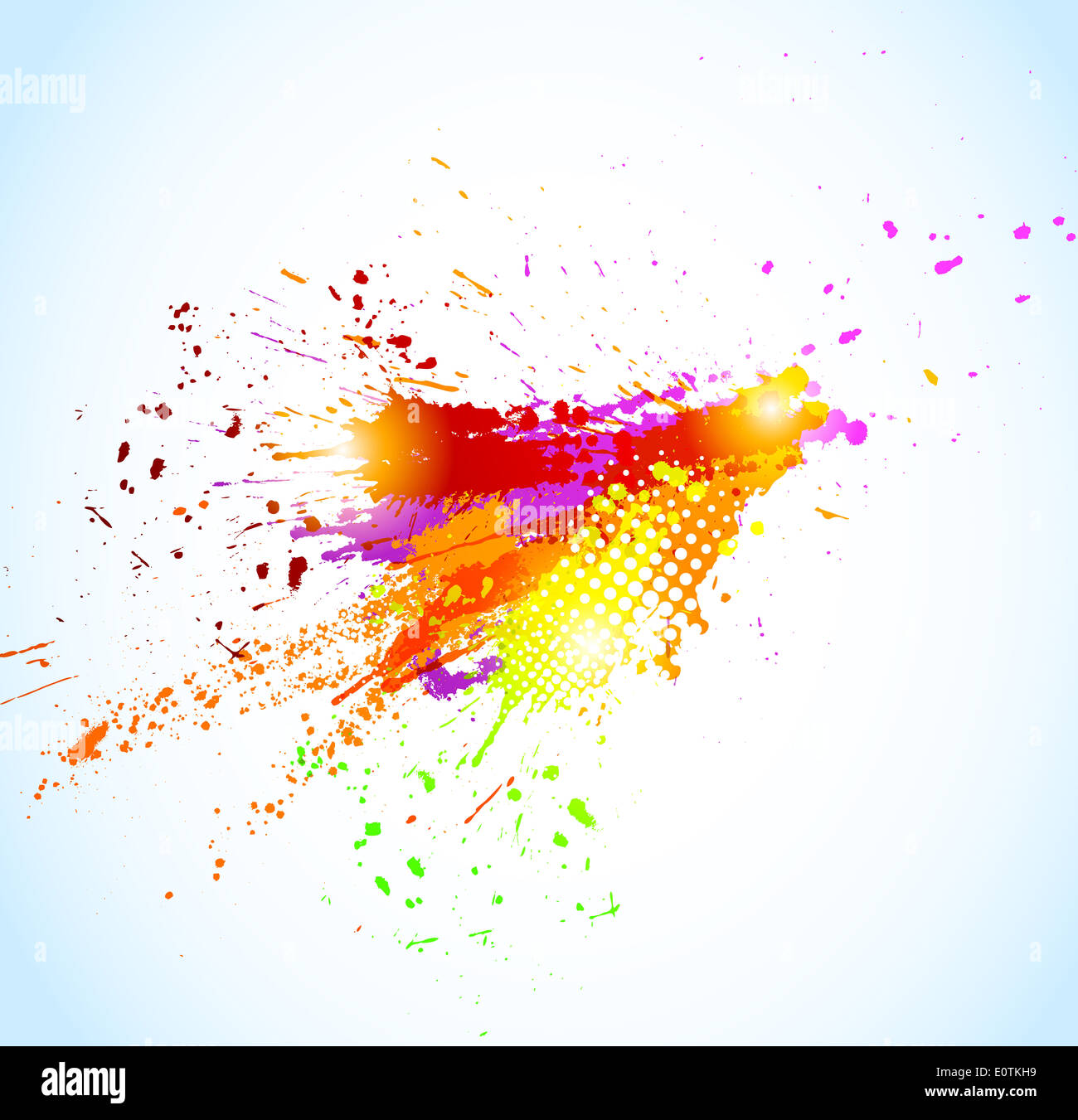 Abstract grunge background. Paint splash design. Vector colorful ...