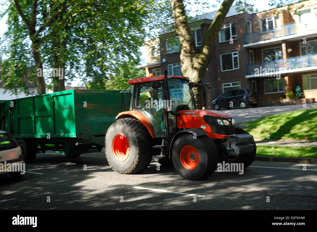Trailer pulling tractor hi-res stock photography and images - Alamy