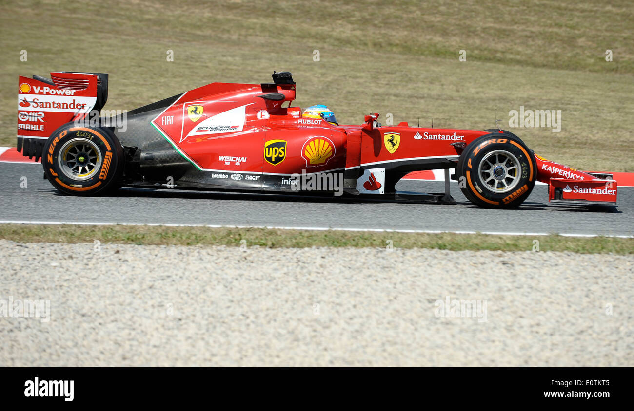 The ferrari f14 t of fernando alonso hi-res stock photography and ...