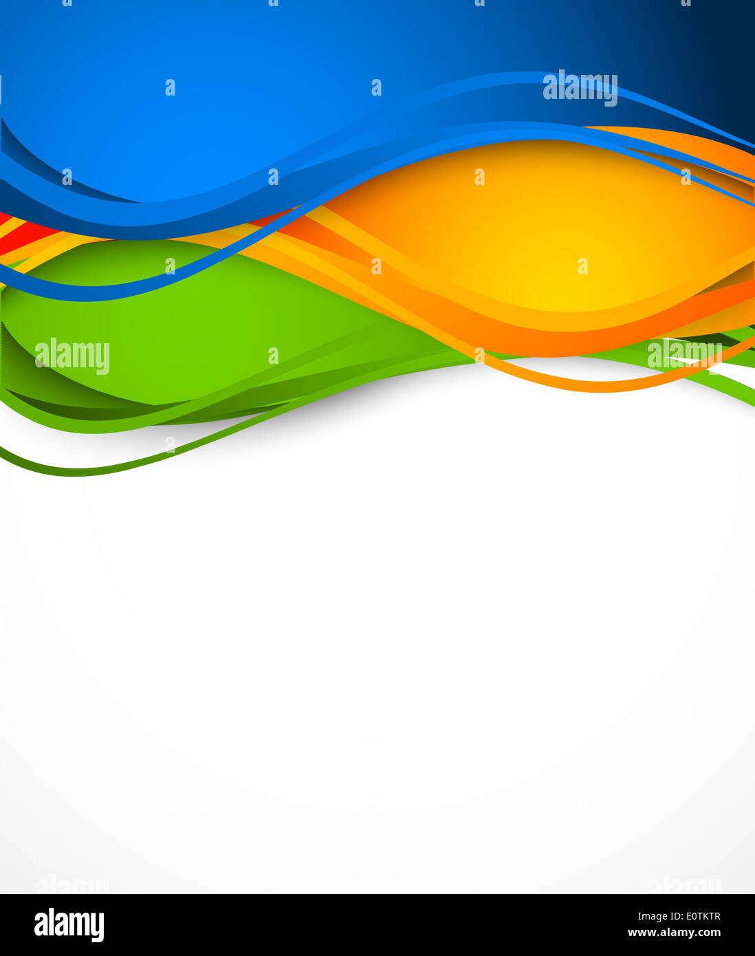 Abstract colorful background. Wavy illustration Stock Photo - Alamy