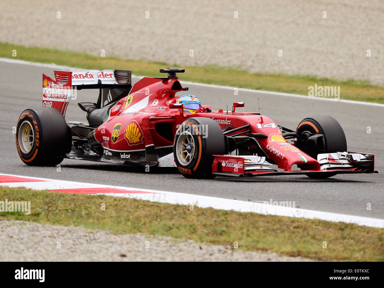 The ferrari f14 t of fernando alonso hi-res stock photography and ...