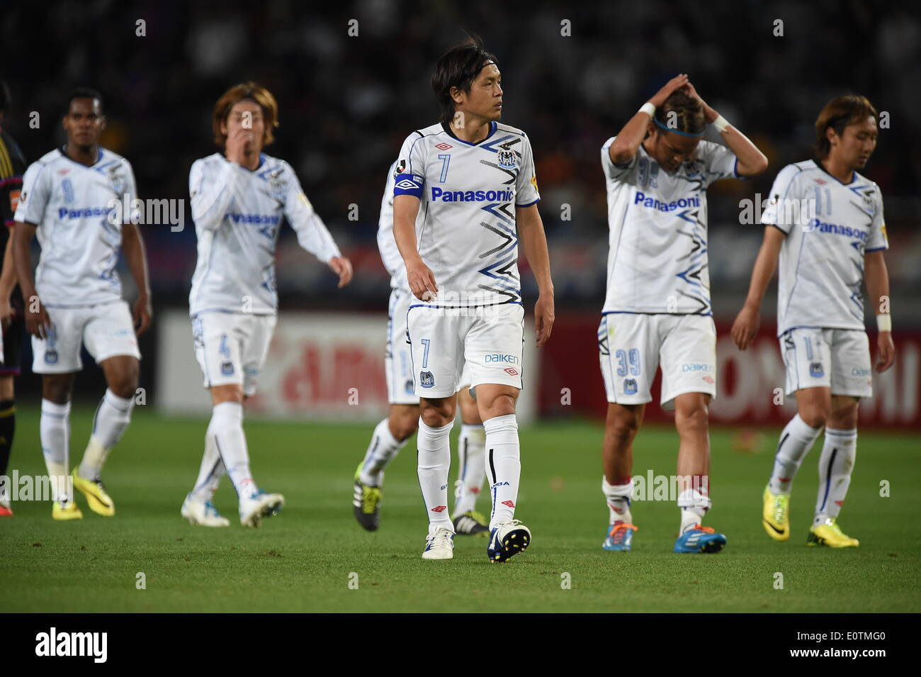 Tokyo, Japan. 17th May, 2014. (C-R) Yasuhito Endo, Takashi Usami (Gamba ...