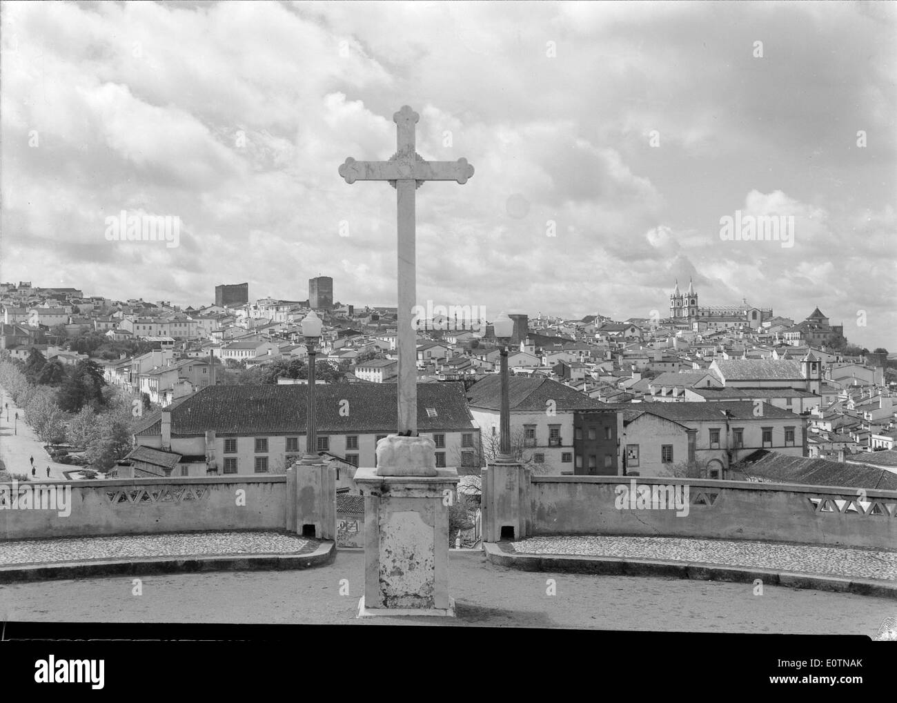 A panoramic view of Portalegre, located in the Alentejo region of ...