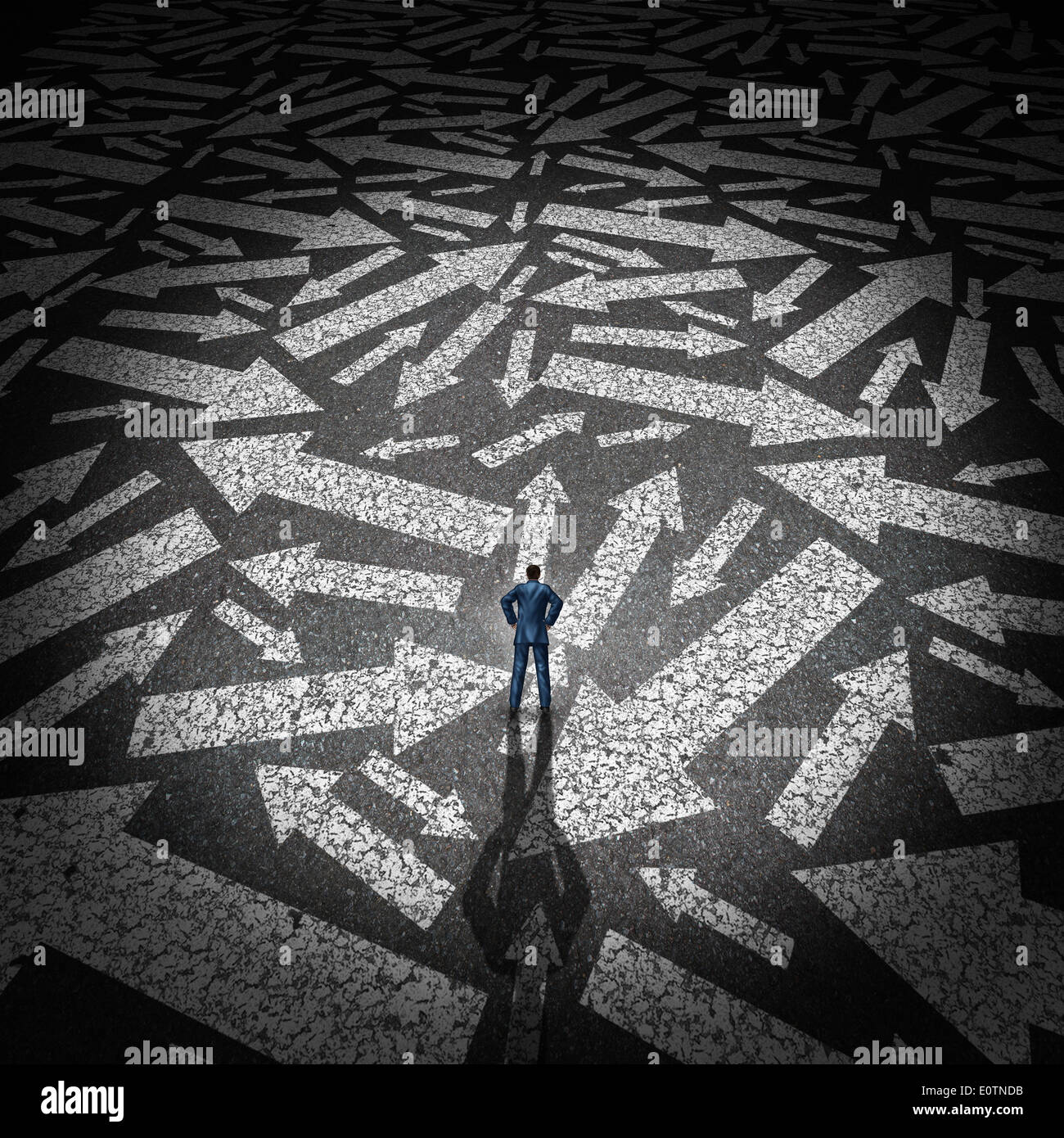 Confused Person On The Road