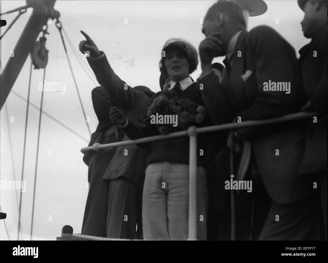 Ruth Elder, a pioneering aviatrix, is featured in Lisbon in 1927. She ...