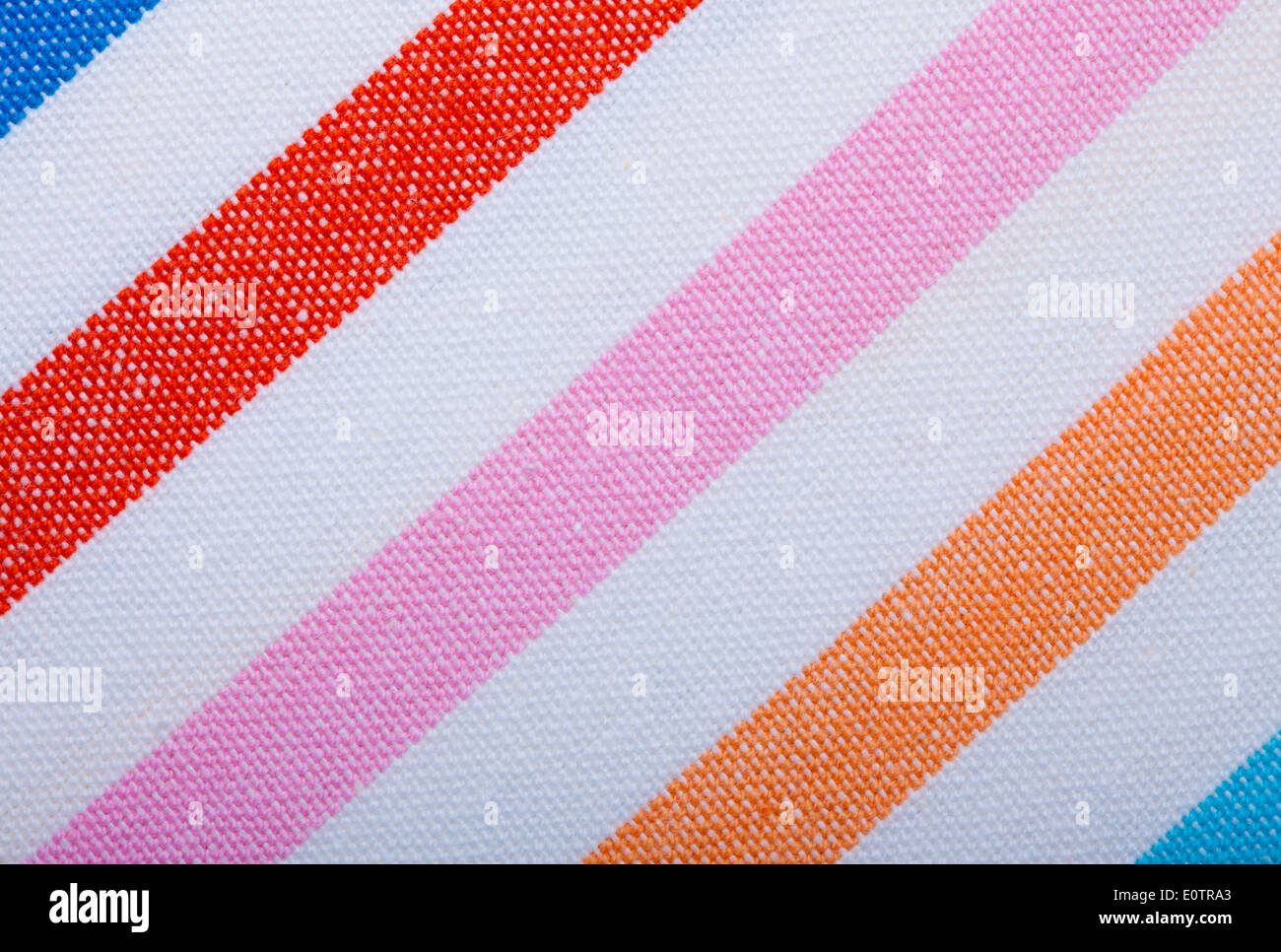Closeup colorful striped fabric textile as background texture or ...