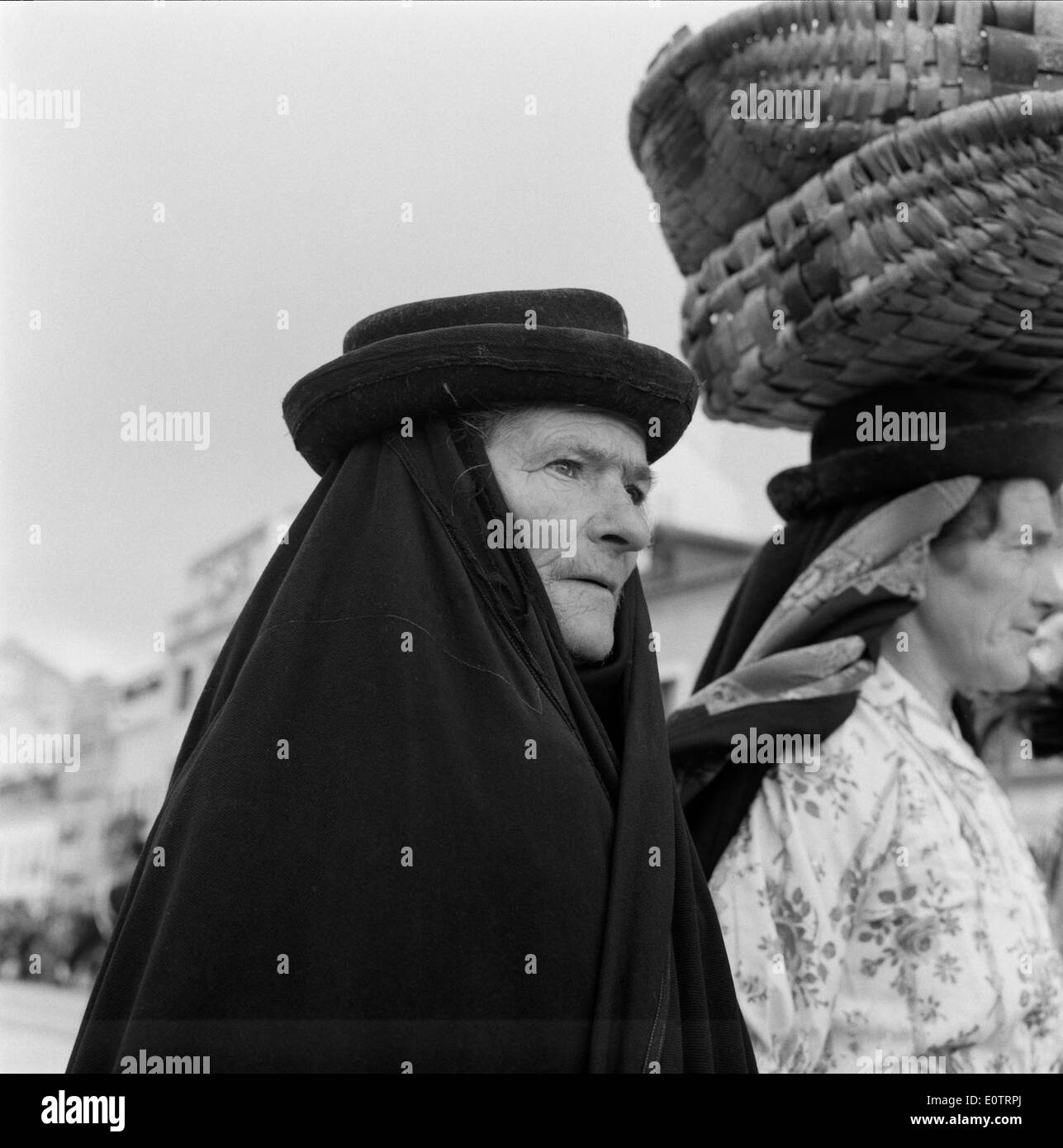 Women in traditional hats Black and White Stock Photos & Images - Alamy