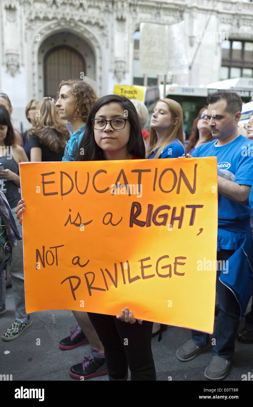 Demonstration by NYC Public School parents, teachers, and students ...