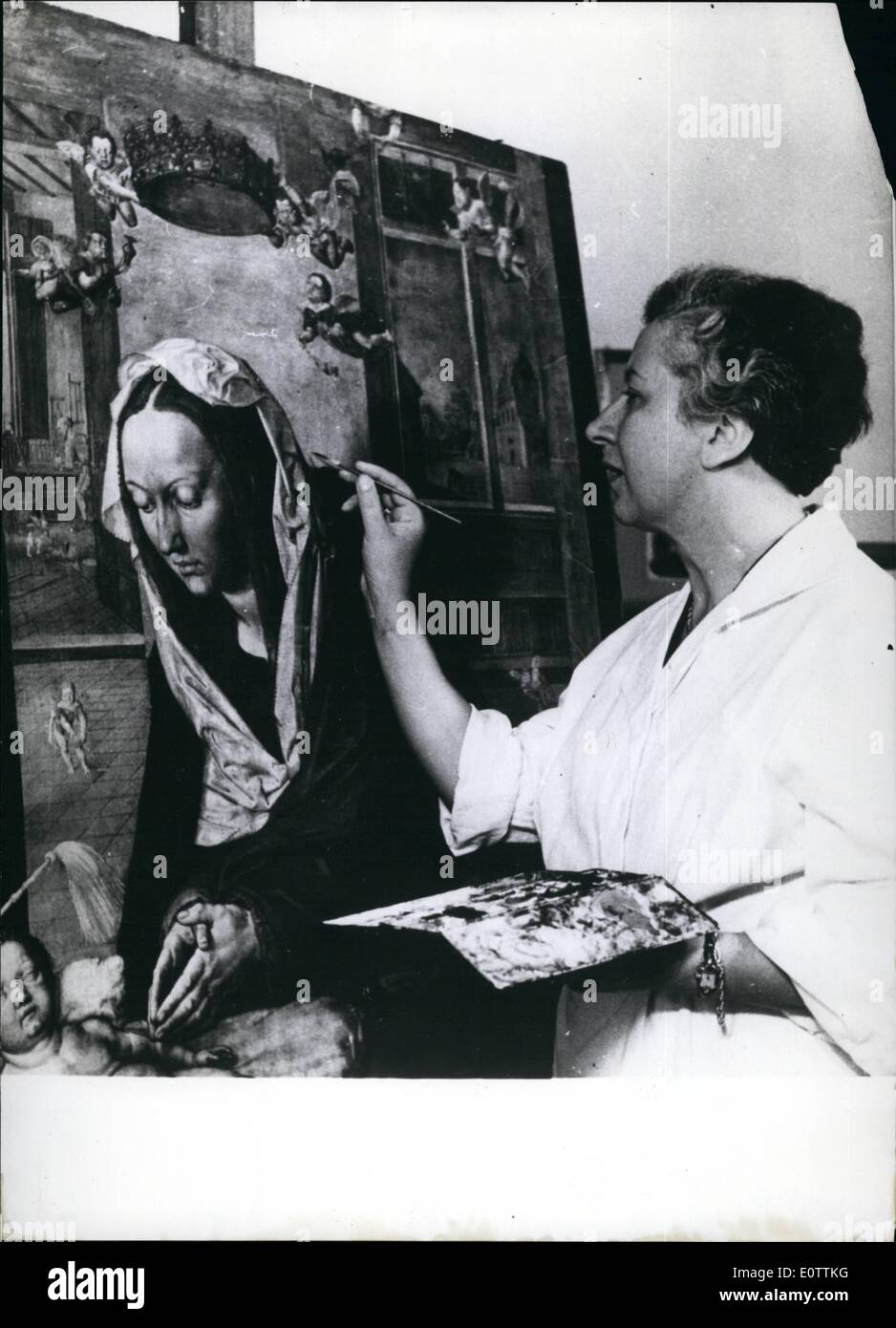 Sep. 09, 1960 - Altar By Albrecht Durer Being Restaurated: For the ...