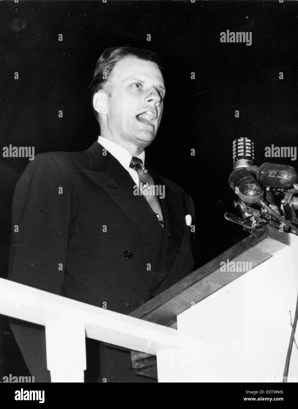 Speaks during the Black and White Stock Photos & Images - Alamy